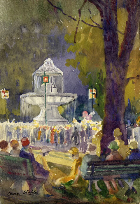 Gooderham Fountain Painting, 1928 – CNE Heritage