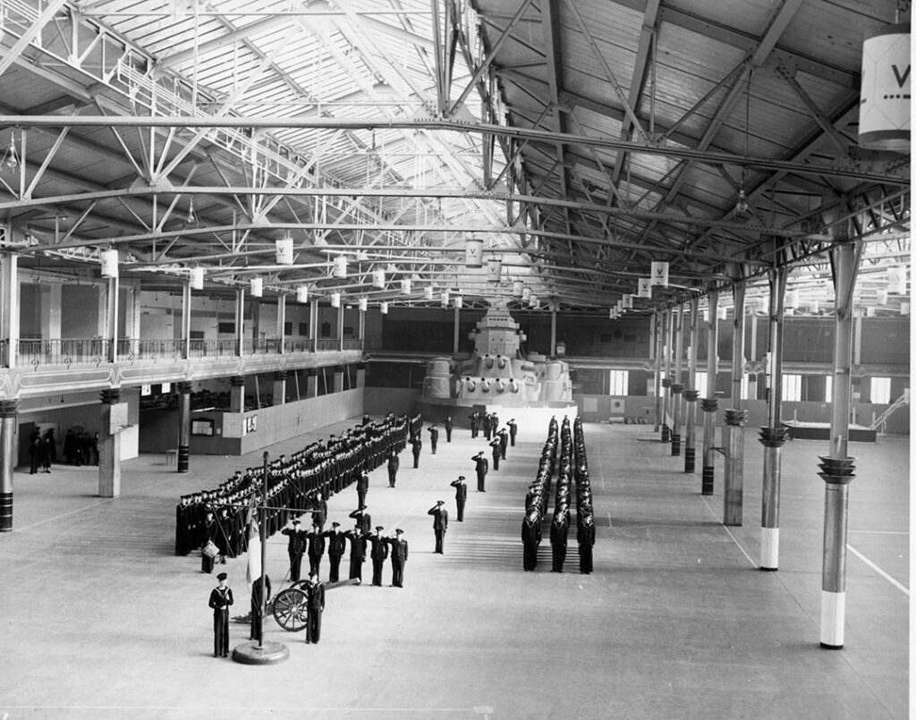 HMCS York inside the Automotive Building – CNE Heritage