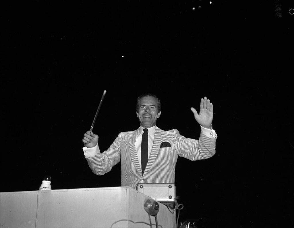Howard Cable Conducting at the CNE, ca. 1960s – CNE Heritage