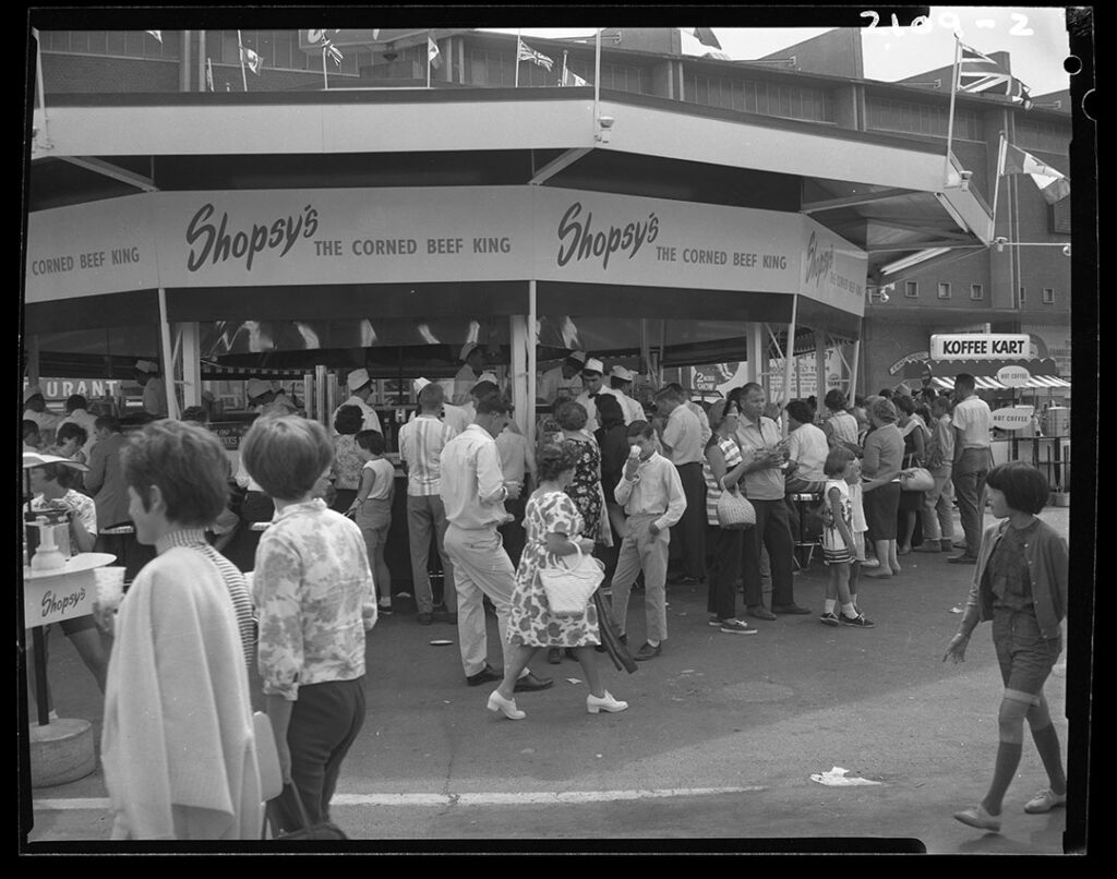 Shopsy’s Corn Beef Booth, 1965 – CNE Heritage