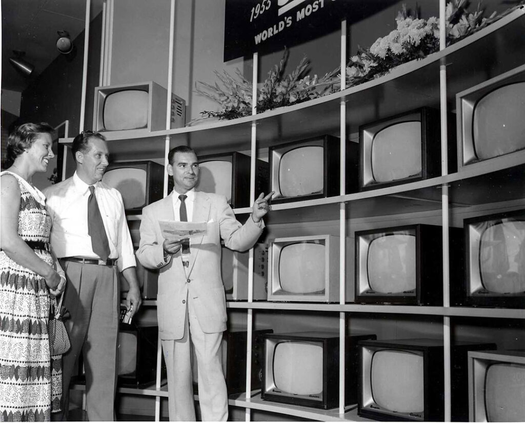 Televisions on Display at the 1950 CNE – CNE Heritage