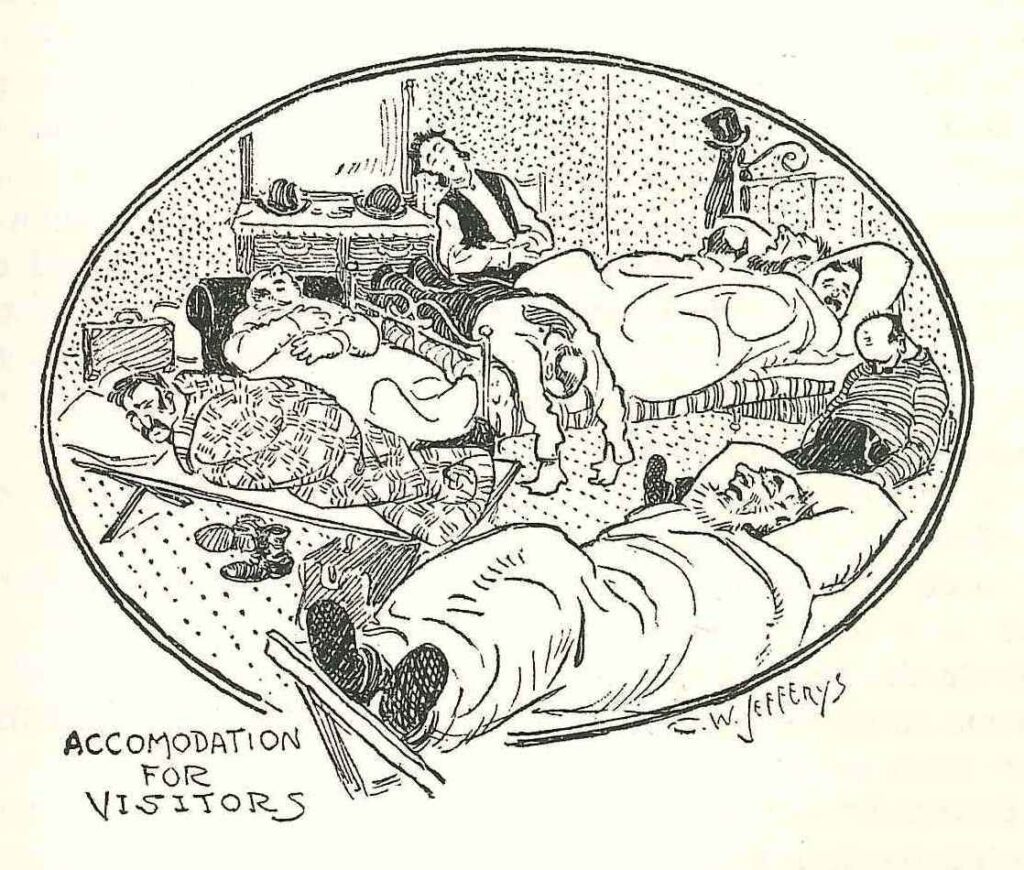 1903 Star Cartoon about Crowded Hotel Room – CNE Heritage