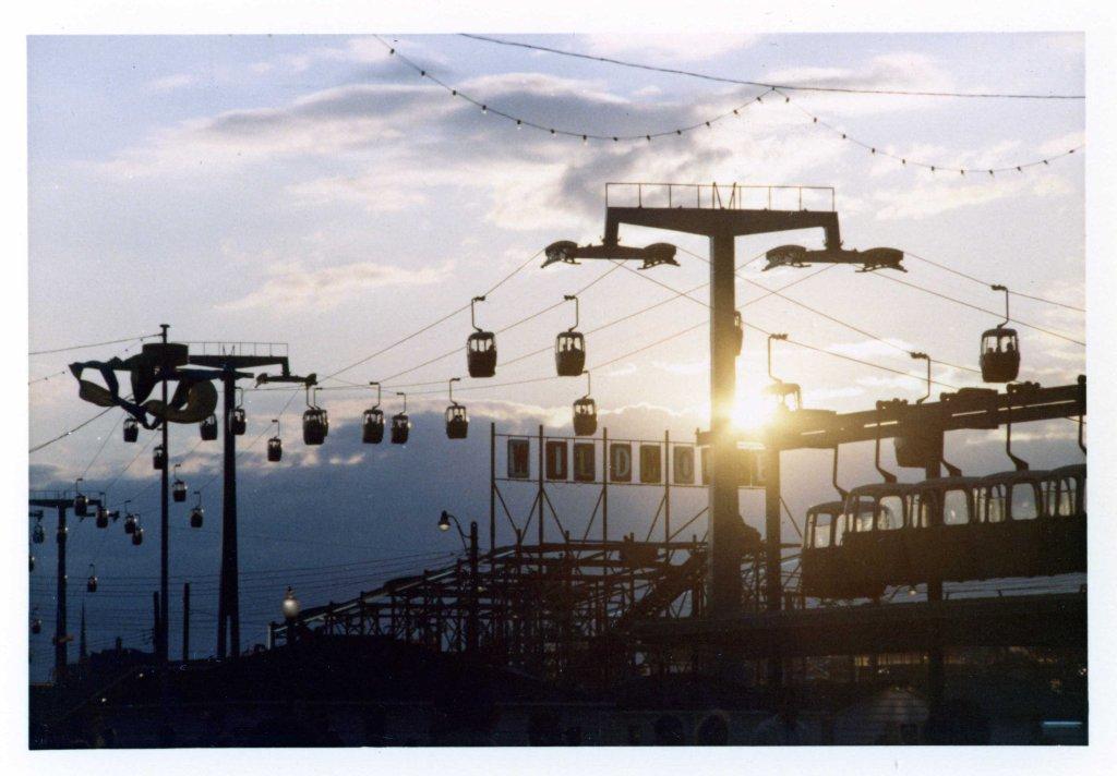 CNE Alpine Way at Sunset, ca. late 1960s – CNE Heritage