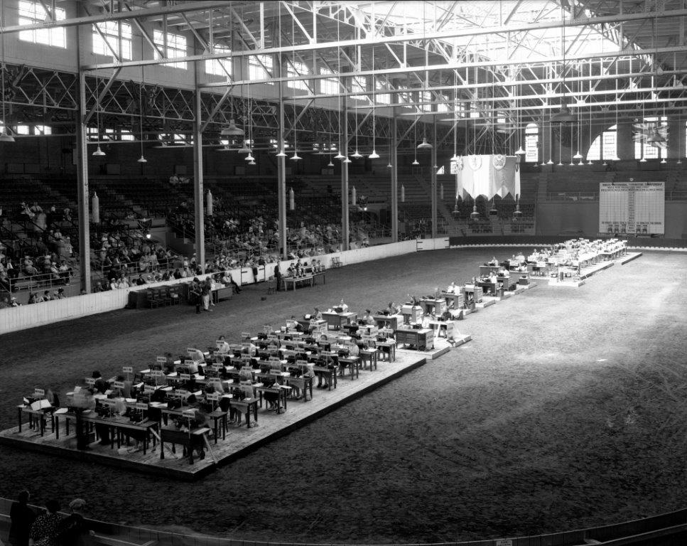 1936 CNE Typing Competition in the Coliseum – CNE Heritage