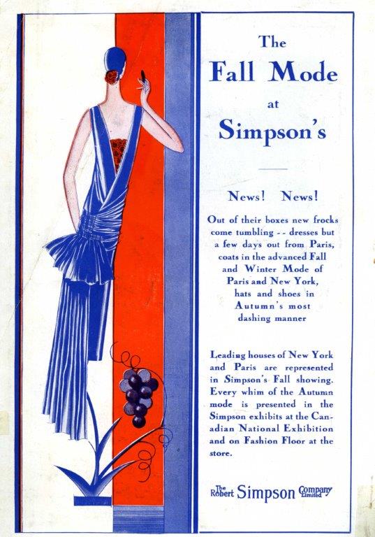Simpson’s Ad in CNE Programme, 1928 – CNE Heritage