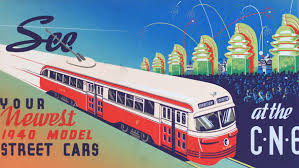 TTC Streetcar at the CNE Poster, 1940 – CNE Heritage